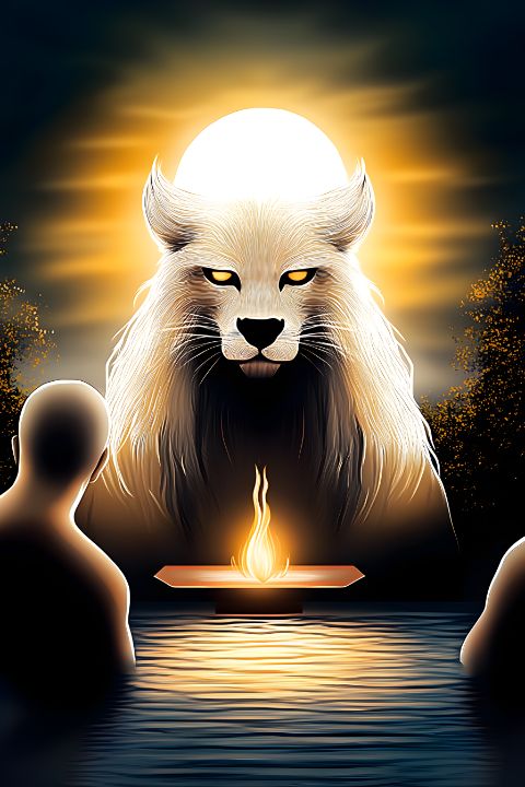 The Lunar Guardian's Ritual - Vythryd Arts - Digital Art & AI, Religion ...