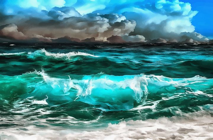 Wave - Beautiful nature Ivanstyle - Paintings & Prints, Landscapes ...