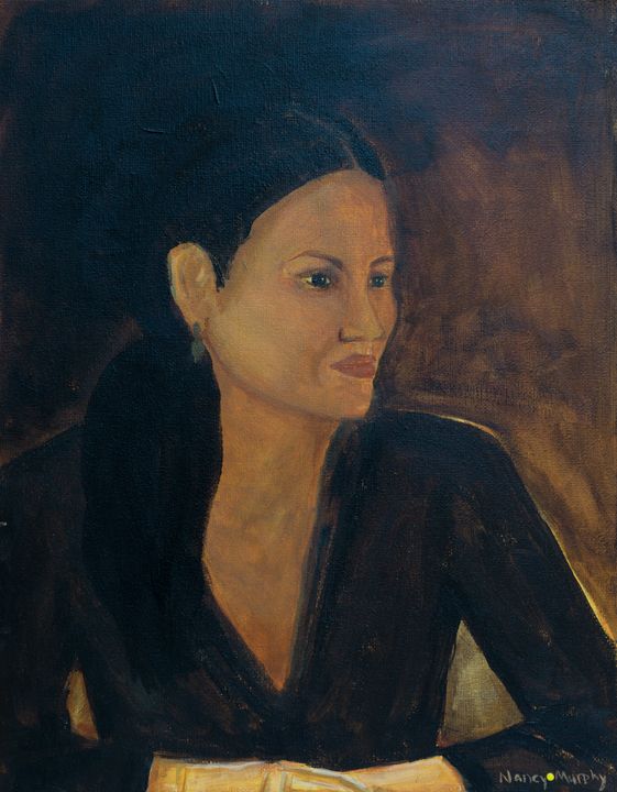 Portrait Lady - Yellow Dot Artist - Paintings & Prints, People ...