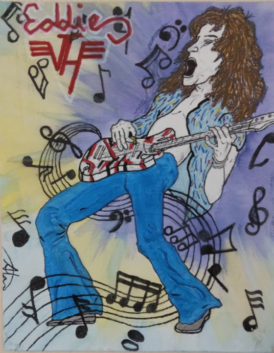 Music icon - Eddie Van halen - The experimental artist - Drawings ...