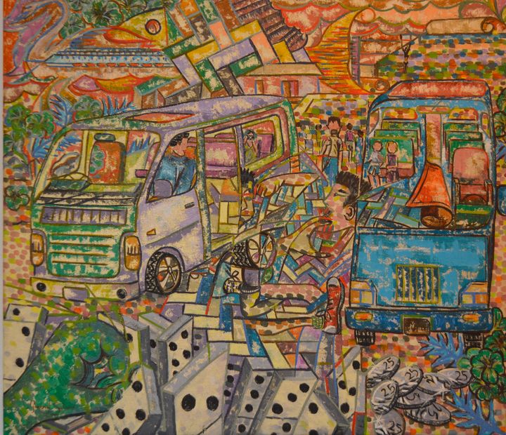 Bus wars - Gordon Solomon Gallery - Paintings & Prints, Abstract ...