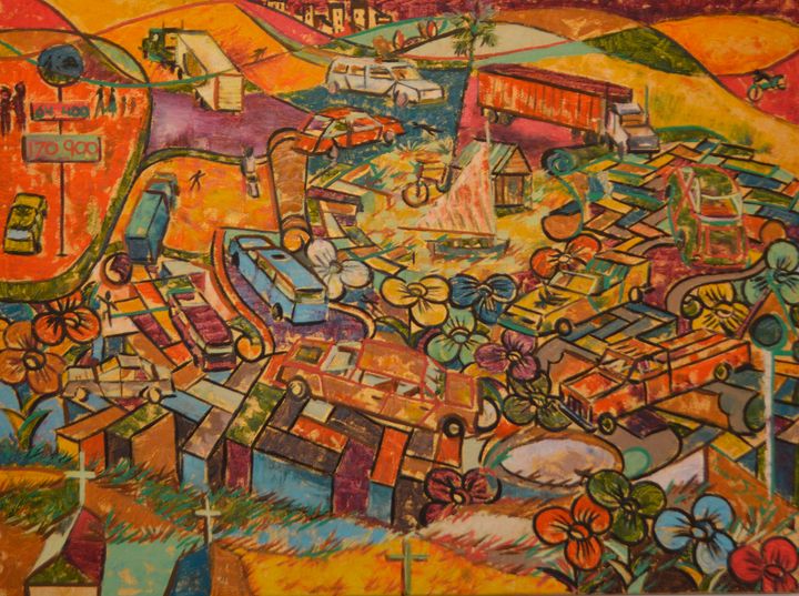 More cars than people - Gordon Solomon Gallery - Paintings & Prints ...