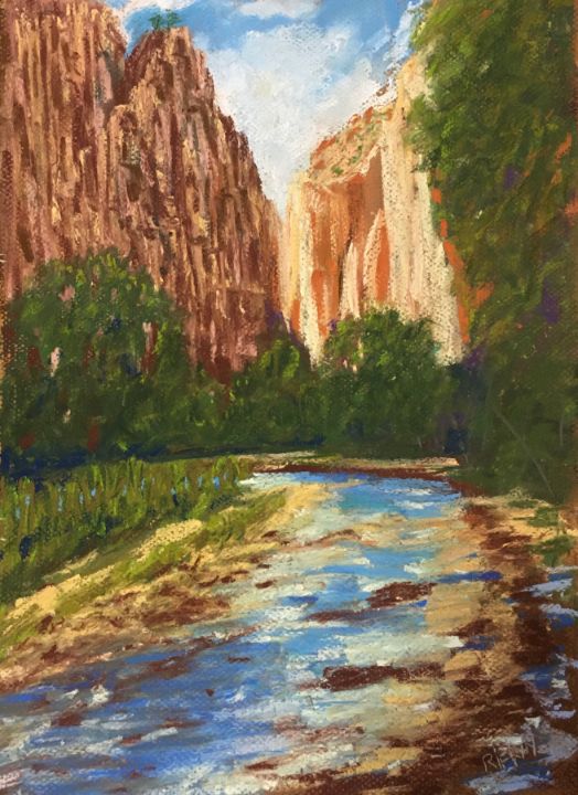 Zion River - Marc Rifkin Visual Arts - Paintings & Prints, Landscapes ...