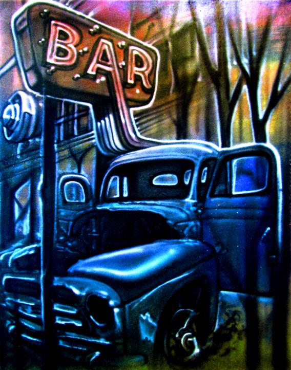 Bar Fight - DrummerStudios - Paintings & Prints, Vehicles ...