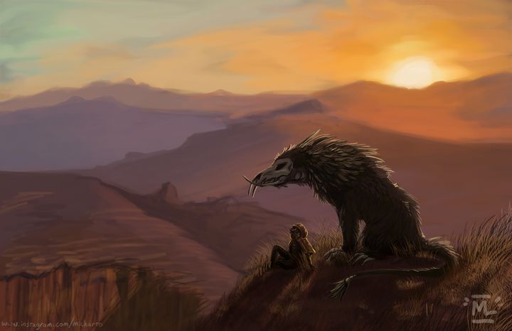 skullbeast - mickeydrawsthings - Digital Art & AI, Fantasy & Mythology ...