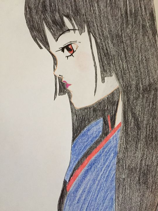 Hell Girl Profile - Coral - Drawings & Illustration, People & Figures ...