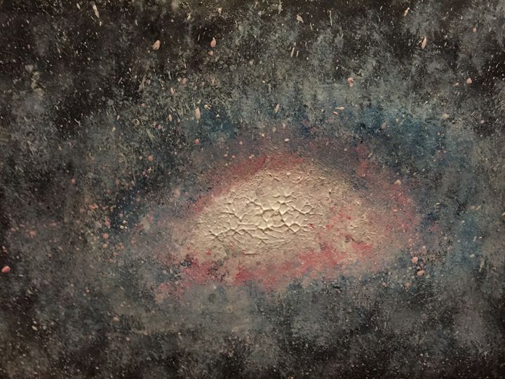 Galaxy painting - Coral - Paintings & Prints, Astronomy & Space ...