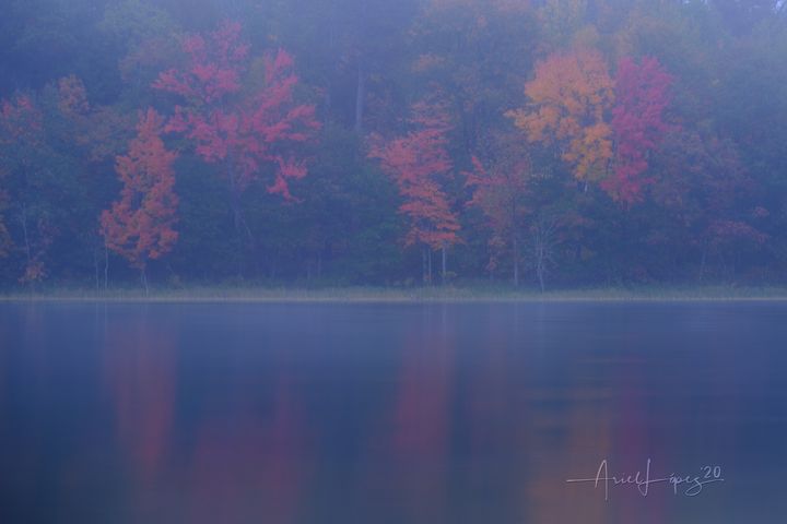 Misty Autumn Lake - Ariel López Photography - Photography, Landscapes ...