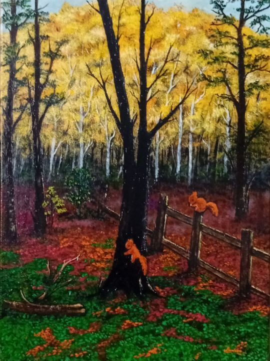 Happy forest world - Barbara art - Paintings & Prints, Landscapes & Nature, Forests, Other ...