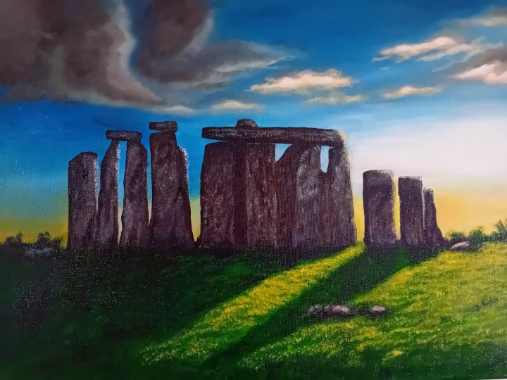 Stonehenge - Barbara art - Paintings & Prints, Landscapes & Nature ...