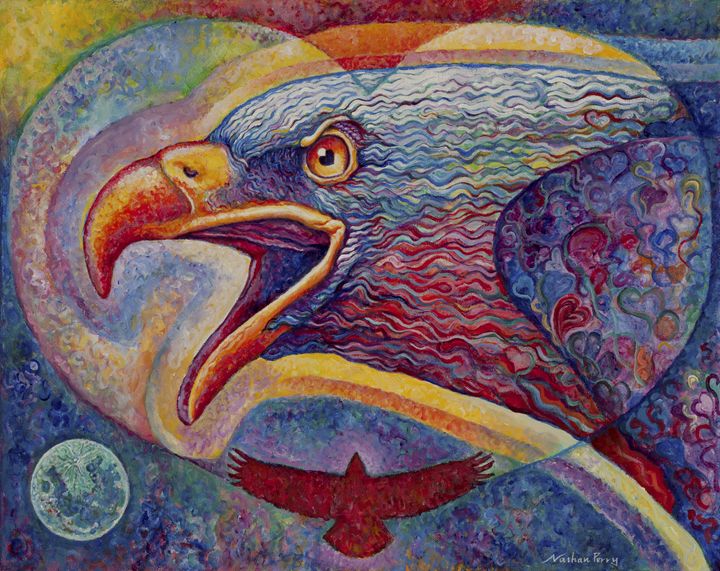 Chromatic Love Bird - Nathan Perry Fine Art - Paintings & Prints ...