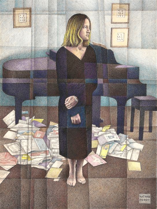 The Musician - Nathan Perry Fine Art - Drawings & Illustration, People ...