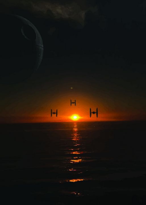 strike fighter sun star wars - Metays - Digital Art & AI, Childrens Art ...