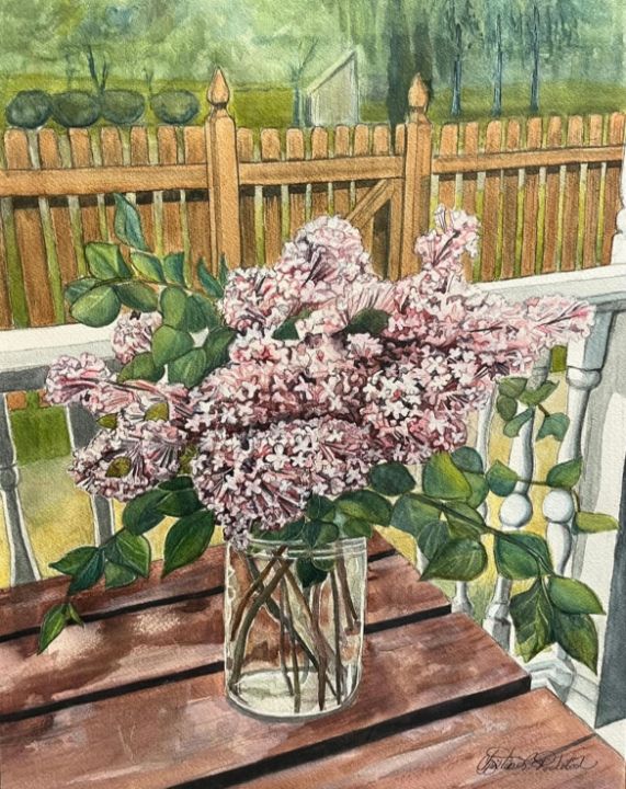 Lilacs - The Crooked Path - Paintings & Prints, Flowers, Plants ...