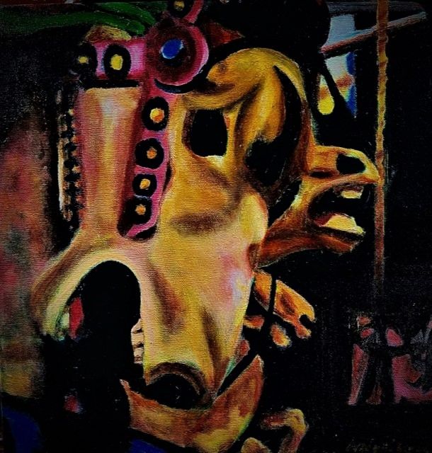 Ferocious Carousel - Alan Wellikoff Artist - Paintings & Prints, Ethnic ...