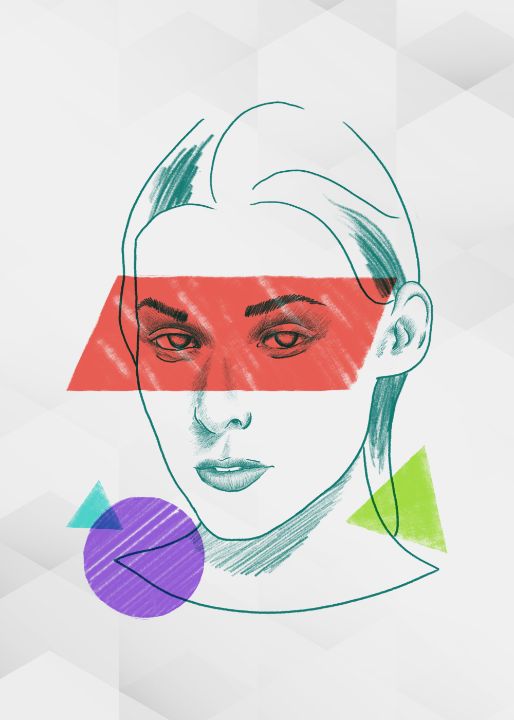 Geometric Face Shape - NIZAM - Digital Art & AI, Abstract, Geometric ...