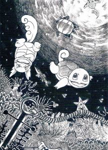 Pokemon Squirtle evolution artwork - hwa's paintings - Drawings ...