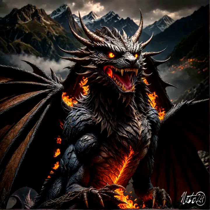 Draconis Nigrum - Nate's Illustration and Art - Digital Art & AI ...