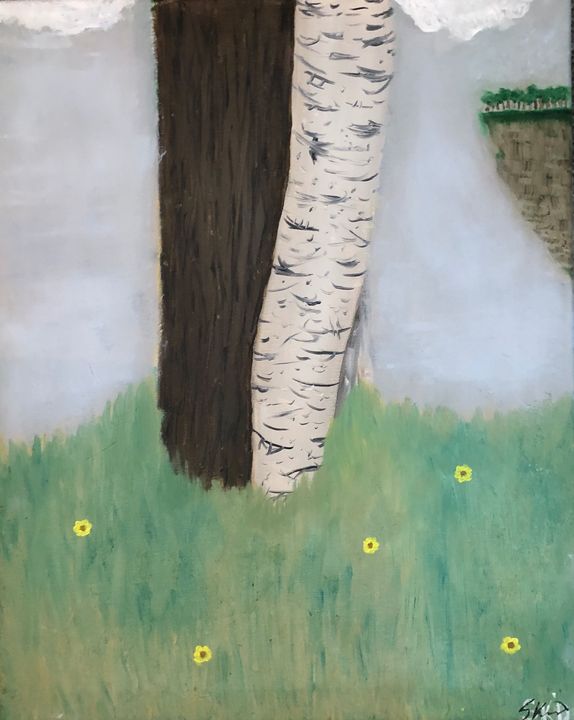 The intertwined trees - Stephanie’s paintings - Paintings & Prints ...
