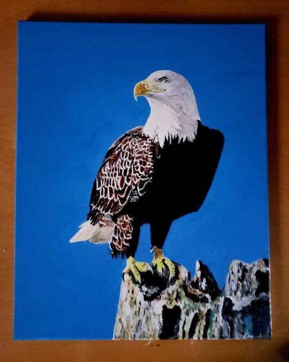 Bald Eagle - Oneisha's Artworld - Paintings & Prints, Animals, Birds ...