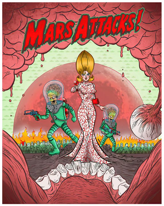Mars Attacks - Infiltration - Red Planet Gallery - Paintings & Prints, Fantasy & Mythology ...