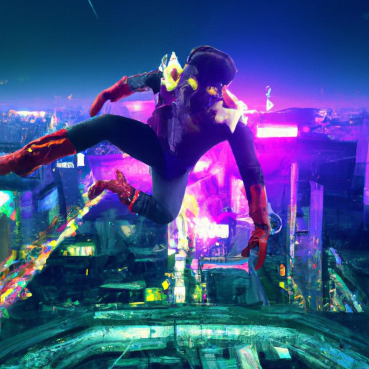 synthwave super hero - AJPRINTZ - Digital Art & AI, Buildings ...