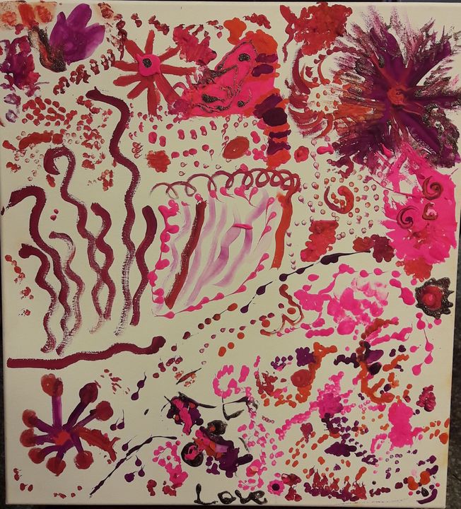 1st Canvas painting by a 6.5 years - Menna - Paintings & Prints ...