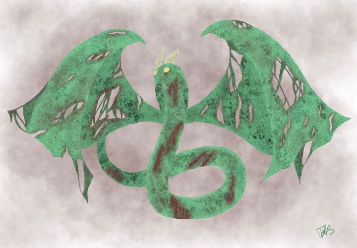 Zombie Winged Serpent - TAS_Creations - Digital Art, Fantasy ...