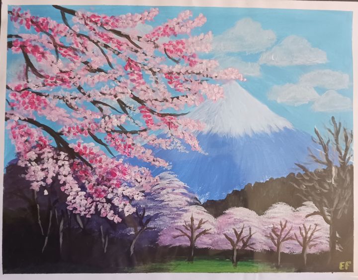 Spring scene - Elainey's Art - Paintings & Prints, Landscapes & Nature ...