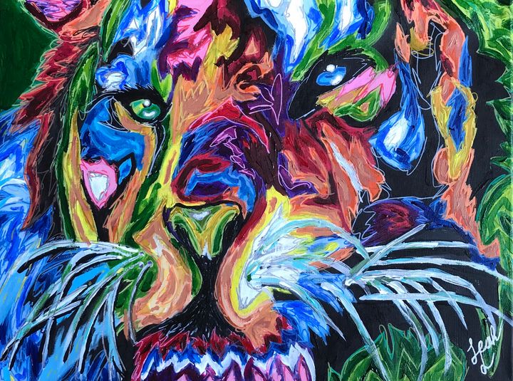 Peace In A Roar - Hidden Gems Art Gallery - Paintings & Prints, Animals ... Peace In A Roar - Hidden Gems Art Gallery - Paintings & Prints, Animals ...