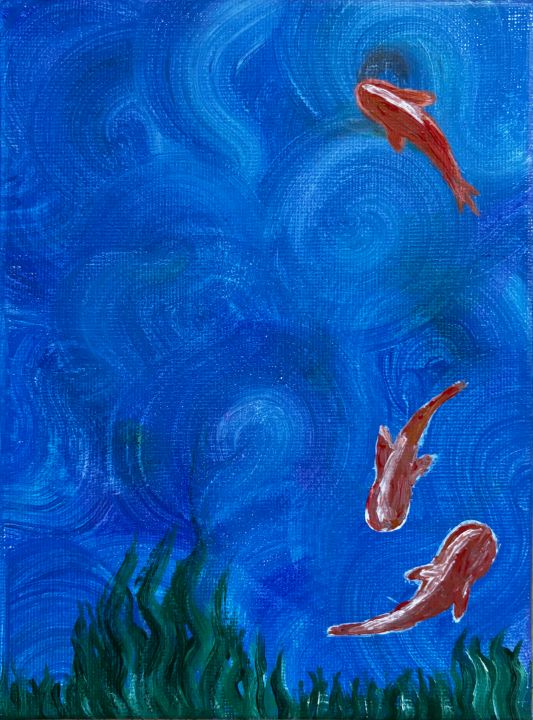 The Depth, 2025 - Nagam - Paintings & Prints, Animals, Birds, & Fish ...