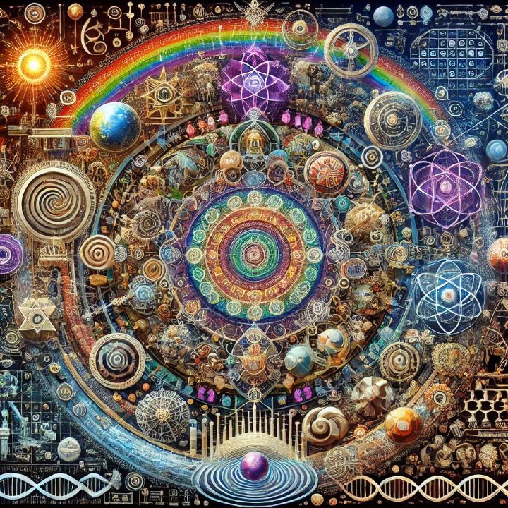 Cosmic Tapestry - SymSense - Digital Art & AI, Abstract, Collage - ArtPal