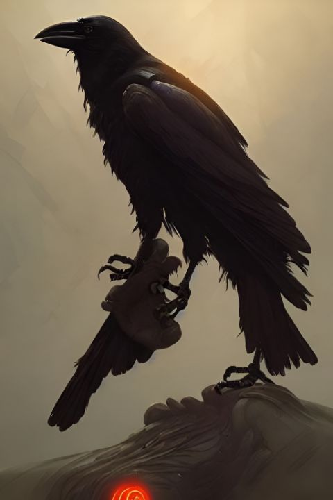 Crow - Milo's Art gallery - Digital Art & AI, Fantasy & Mythology ...