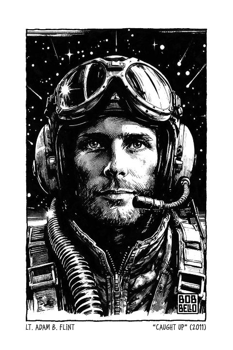 Test Pilot Adam Flint - The Sci-Fi World of Bob Bello - Drawings ...