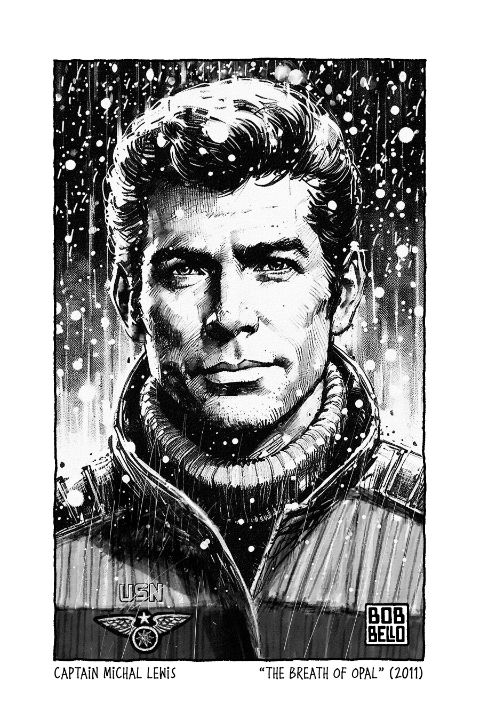 Captain Michael Lewis - The Sci-Fi World of Bob Bello - Drawings ...