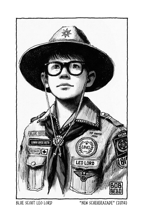Blue Scout Leo Lord - The Sci-Fi World of Bob Bello - Drawings & Illustration, People & Figures ...