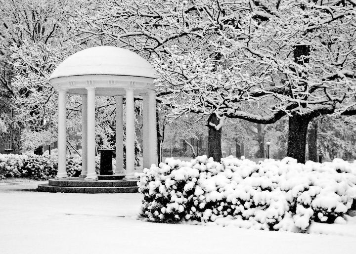 The Old Well Winter Scene UNC - David Gellatly - Photography, Places ...