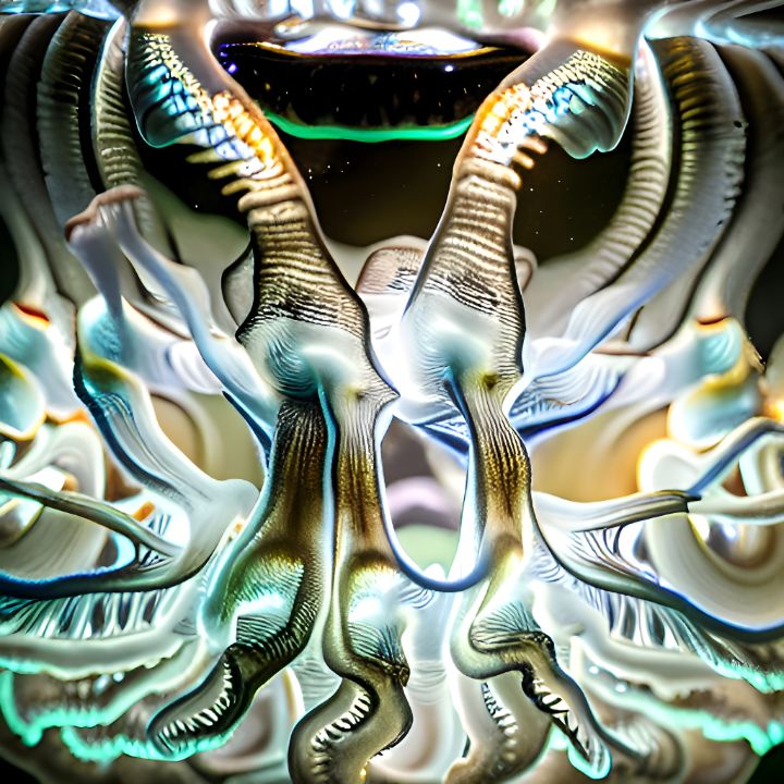 Cosmic Cephalopod - Unconventional Canvas - Digital Art & AI, Fantasy ...