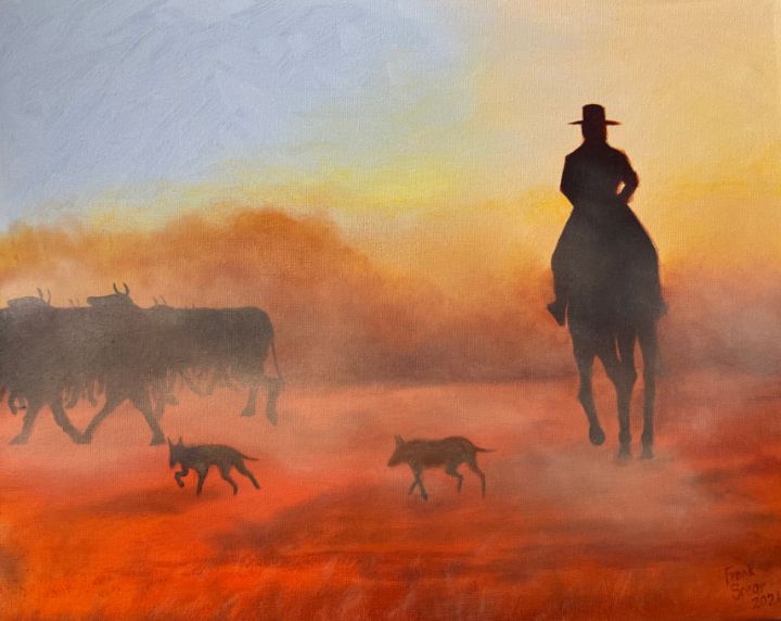 The Drover - Frank Spear - Paintings & Prints, Landscapes & Nature ...
