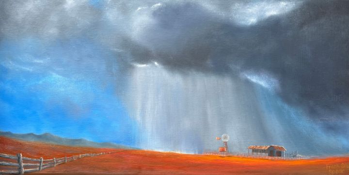 Desert Deluge - Frank Spear - Paintings & Prints, Landscapes & Nature ...