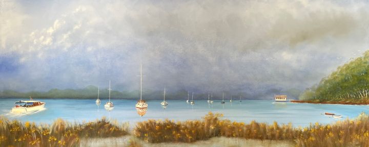 Picnic on the Hawkesbury - Frank Spear - Paintings & Prints, Landscapes ...