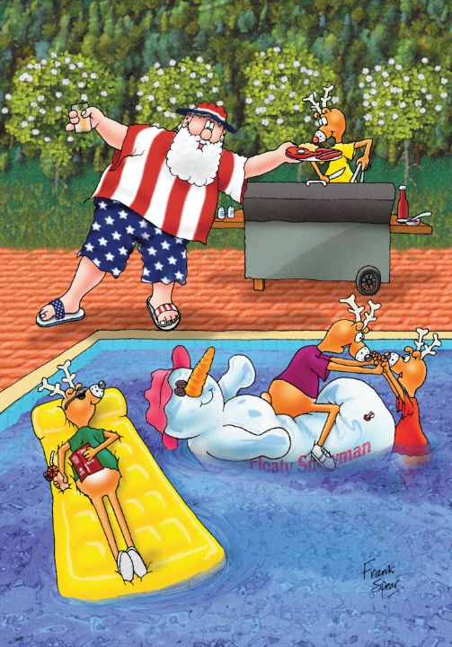 Santa in USA - Frank Spear - Drawings & Illustration, Holidays ...