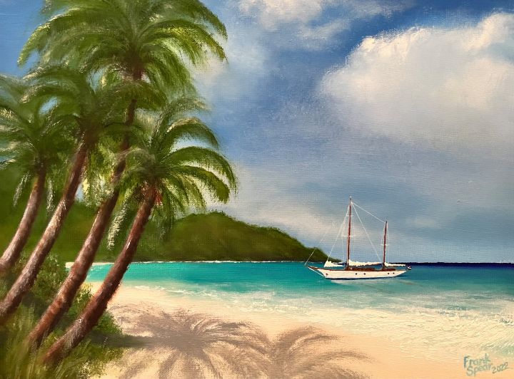 Calm Bay - Frank Spear - Paintings & Prints, Landscapes & Nature, Beach ...