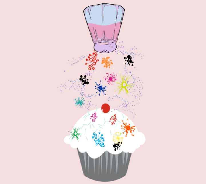 Sprinkled Cupcakes - TeabiscuitsArts - Digital Art & AI, Food ...
