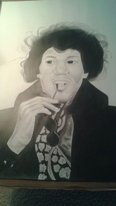 Jimmy Hendrix - JMO Art co. - Drawings & Illustration, People & Figures ...