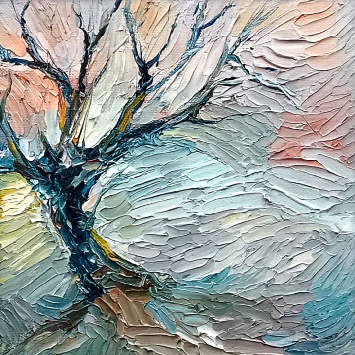 Abstract Impasto Tree - InkRabbitDesigns - Paintings & Prints, Flowers ...
