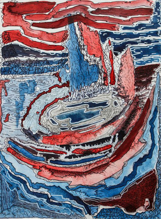 underworld - miscreant - Drawings & Illustration, Abstract, Landscape ...