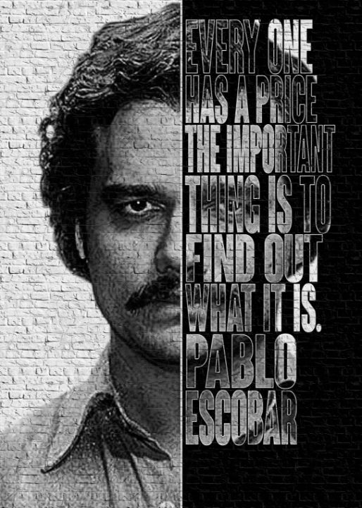 Escobar Pablo Narcos - GRAPHICMYSTICAL - Paintings & Prints, People ...