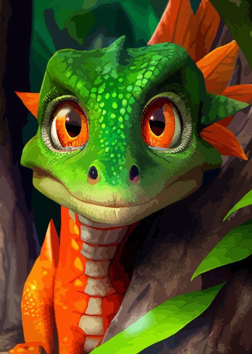 Dragon Leaf - GRAPHICMYSTICAL - Drawings & Illustration, Fantasy ...