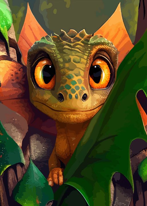 Dragon Leaf - GRAPHICMYSTICAL - Drawings & Illustration, Fantasy ...